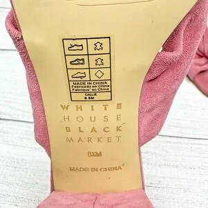 White House Black Market | Shoes | White House Black Market Pink Suede ...